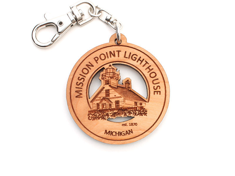 Mission Point Lighthouse Key Chain – Nestled Pines